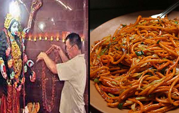 Kali Matha : కాళీ మాతకు చైనీస్ ఫుడ్ - BigTvLive