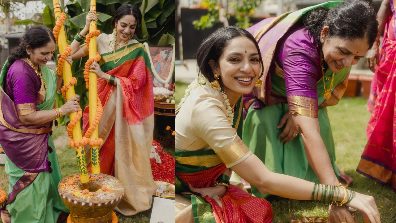 Shobhitha dulipala: సాంప్రదాయంగా పెళ్లి పనులు షురూ.. నాటి కాలాలను ...