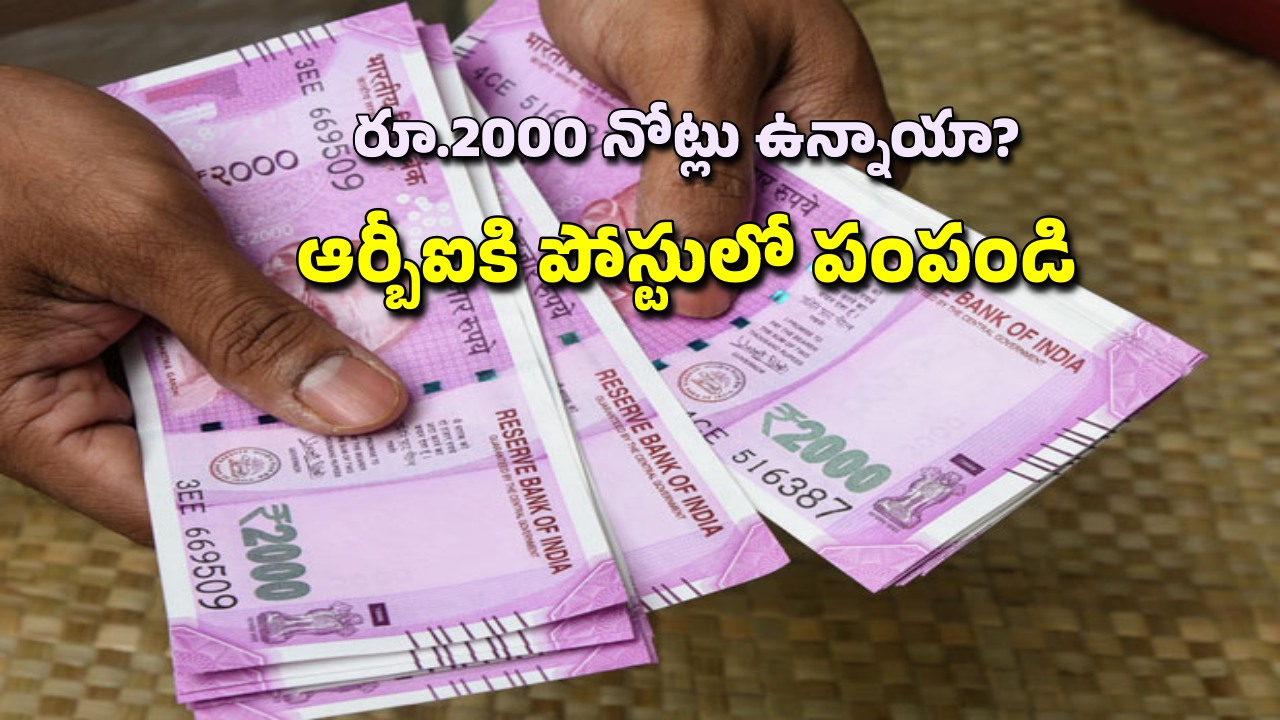 RS 2000 Notes Deposit: రూ.2000 నోట్లు ఇలా మార్చుకోవచ్చు - BigTvLive